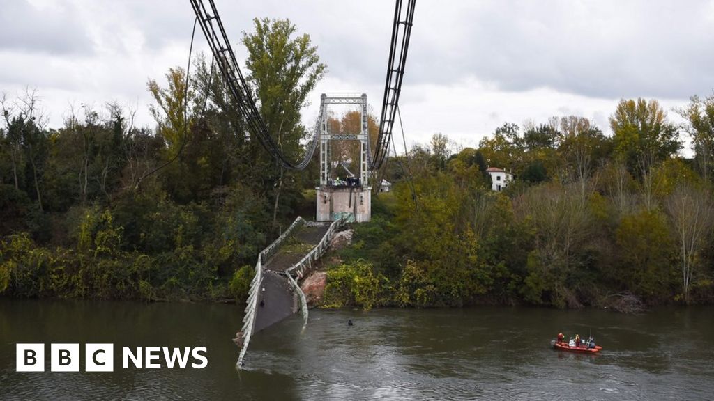 Two die in French bridge collapse near Toulouse