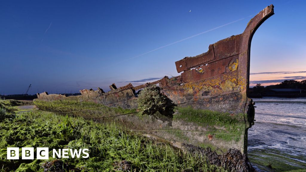 Sutton Hoo: Victorian iron steamship hulk granted protection - BBC News