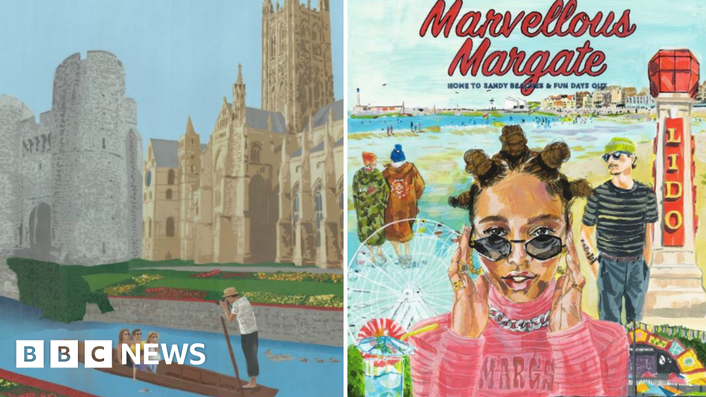 Kent: Artists create vintage-inspired posters to boost rail use - BBC News