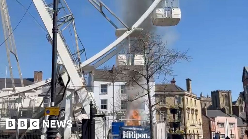 Ripon Ferris wheel shuts after generator catches fire - BBC News