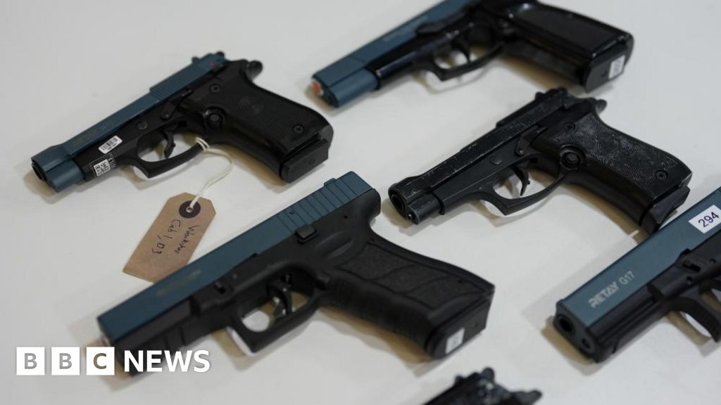 Cache Of Illegal Blank Firing Guns Handed In To Police Amnesty