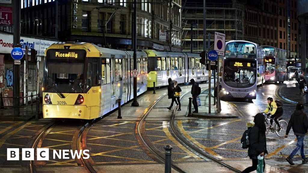 Metrolink services paused for track repairs in Manchester - BBC News