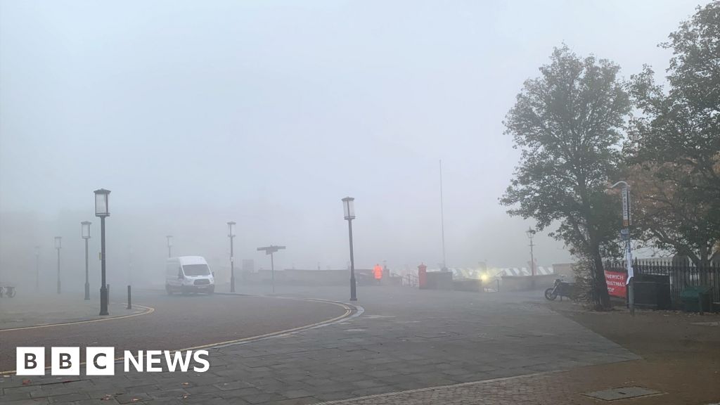 Yellow weather warning for fog across East of England