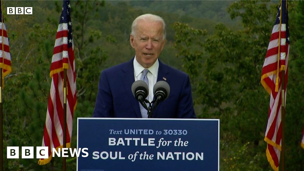 US Election 2020: Biden assails Trump in new battleground - BBC News