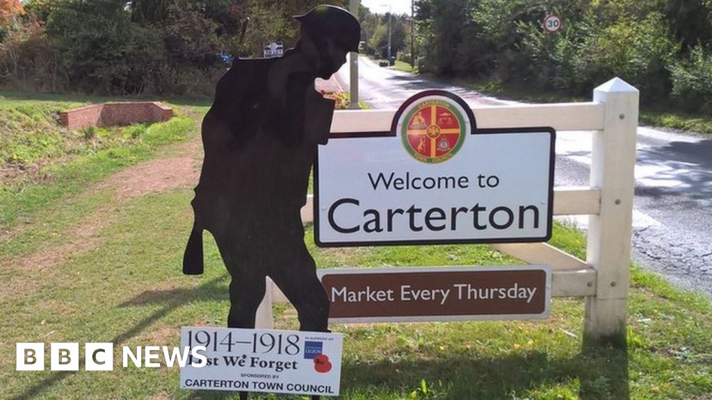 Carterton soldier statue shot and thrown in ditch