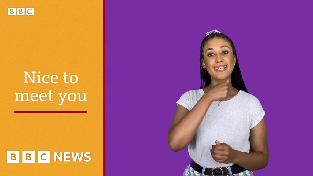 Some British Sign Language signs to help you start a conversation