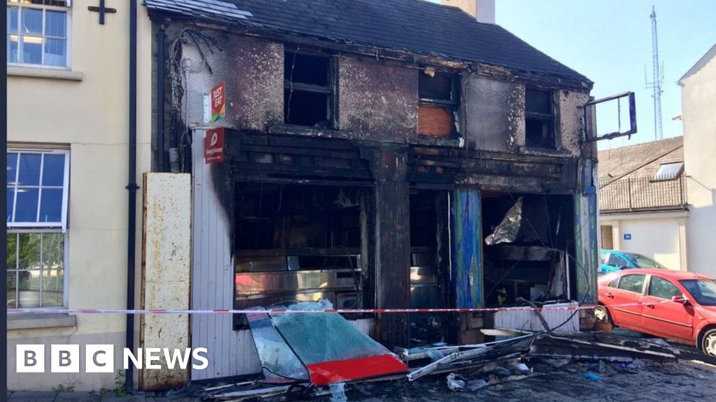 Banbridge building 'gutted' in second arson attack - BBC News
