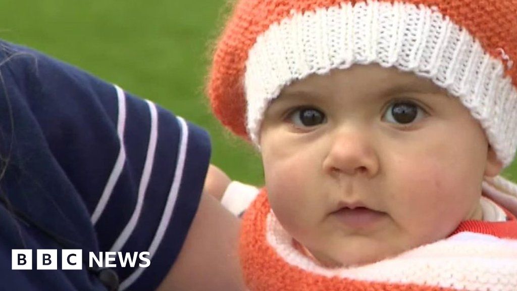 Baby Beatrix steals show at Luton Town match