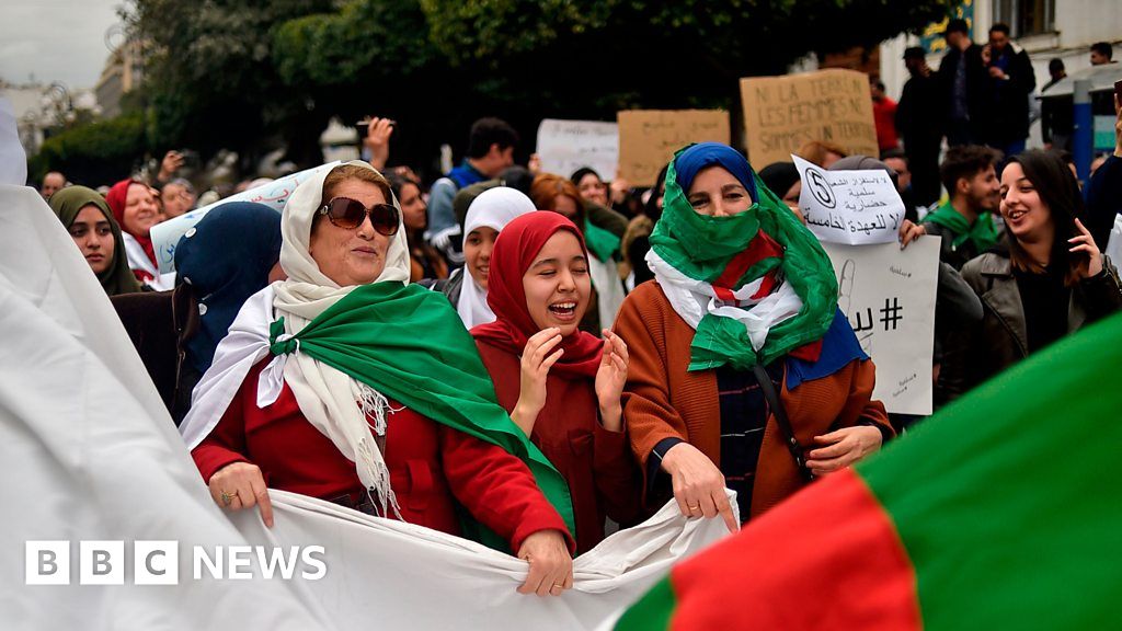 Algerian protests: Anti-Bouteflika demonstrators chant and sing