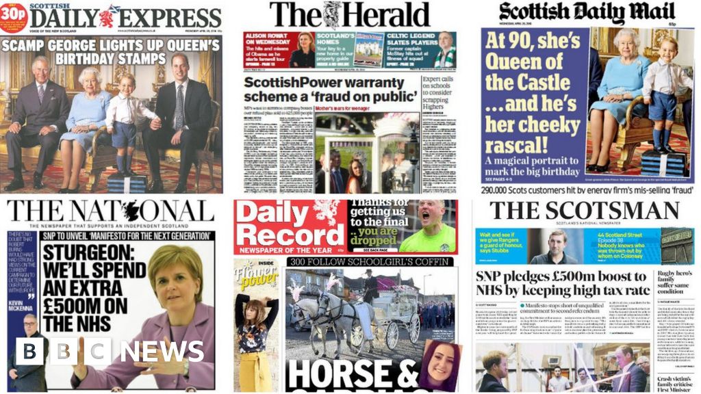 Scotland's front pages: ScottishPower 'fraud' claim and royal portrait ...