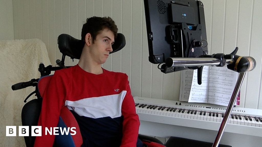 Musician with cerebral palsy creates single with his eyes