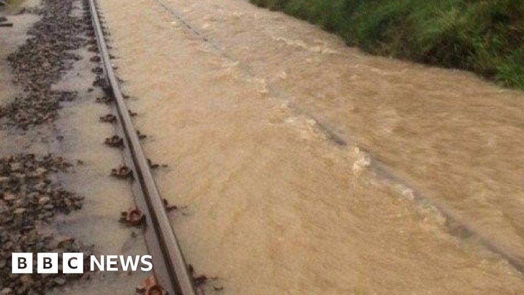 Flooded West Highland Line rail route to remain closed for a week - BBC ...