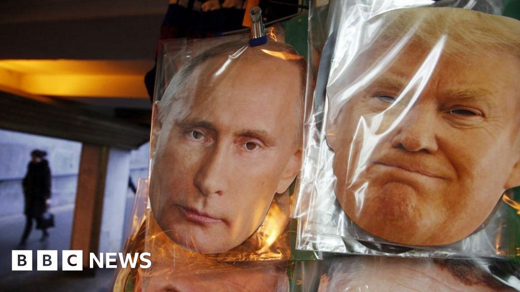 Who are the figures pushing Donald Trump and Vladimir Putin together ...