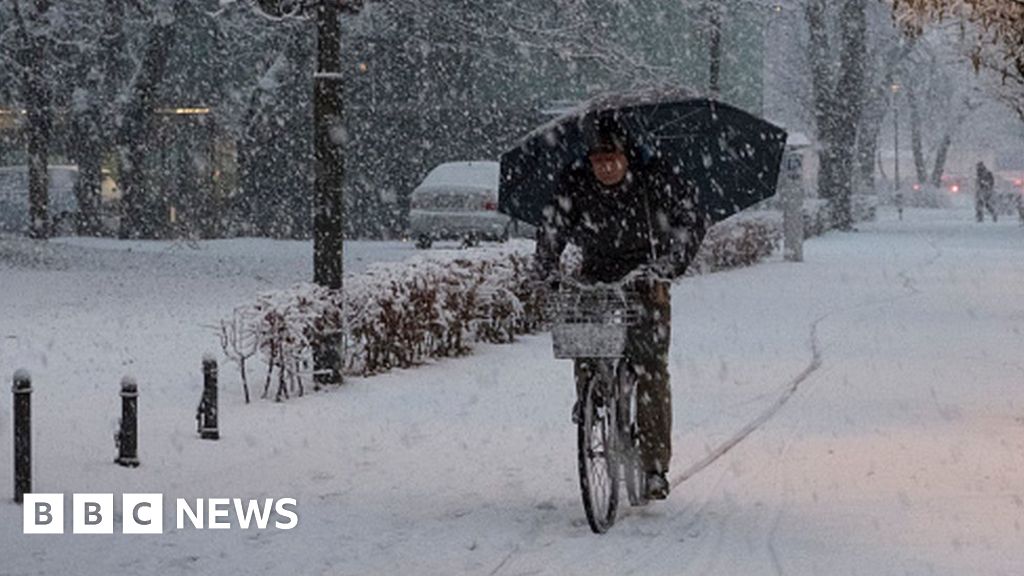 Icy weather in Europe causes more hardship and chaos - BBC News