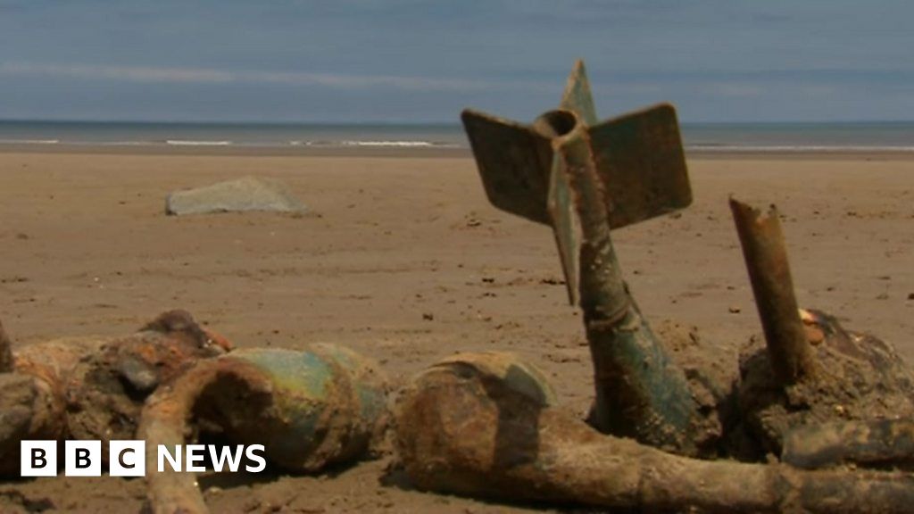 Army blows up 1,000 bombs off East Yorkshire beach