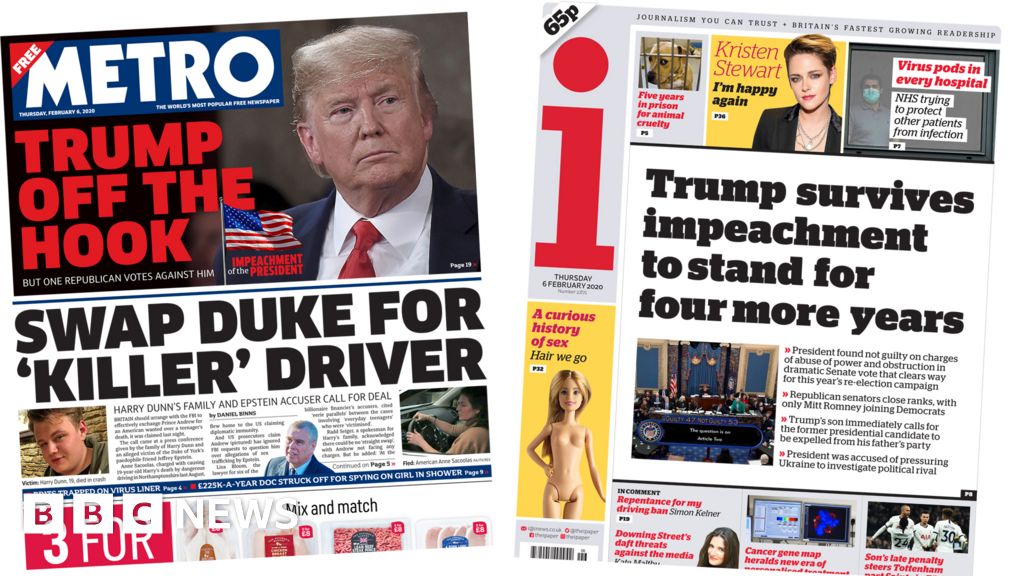 Newspaper headlines: Trump 'off the hook' after 'historic' trial