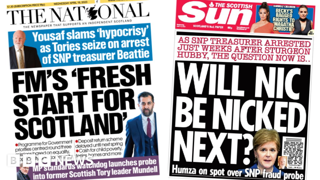Scotland's papers: Second SNP arrest and bottle return scheme delayed ...