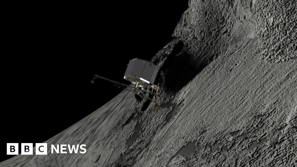 Animation shows Philae's bumpy landing - BBC News