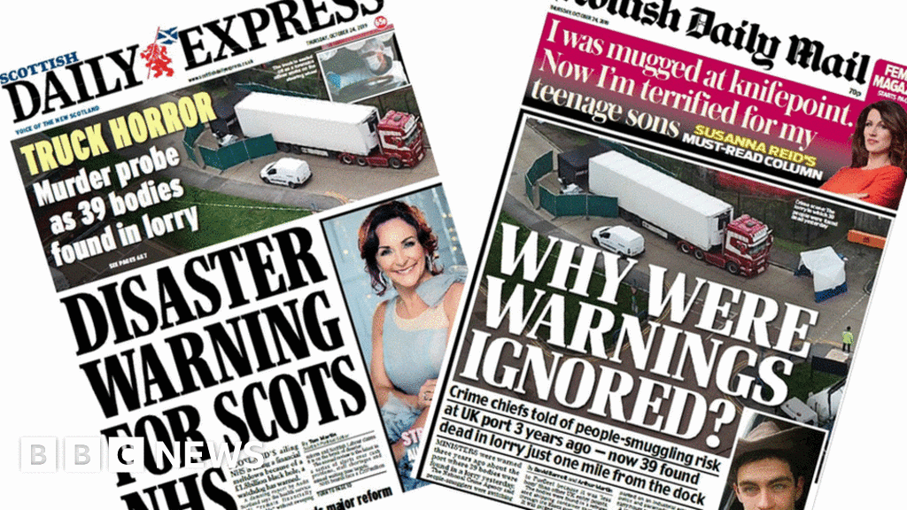 Scotland's papers: 'Disaster warning' for Scots NHS and lorry horror ...