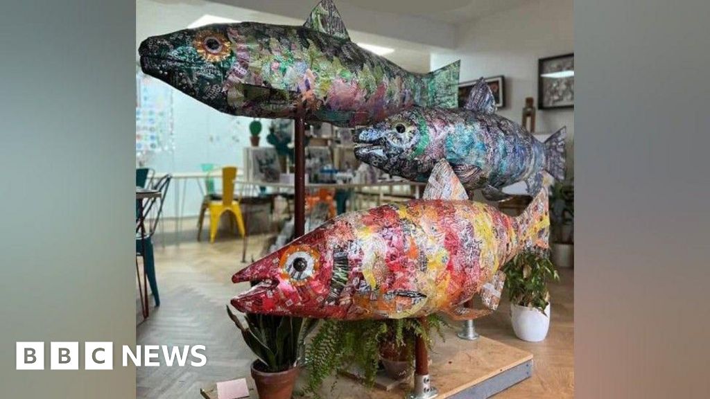 Newport's fish artwork marks King Charles III's Coronation