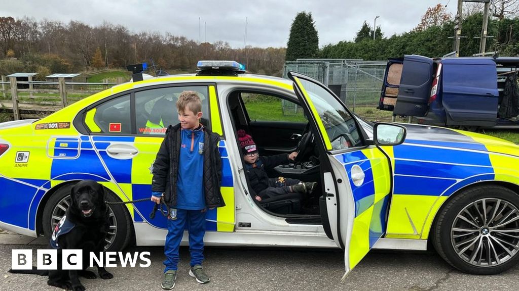 Terminally ill boy, 3, spends dream day with South Yorkshire Police