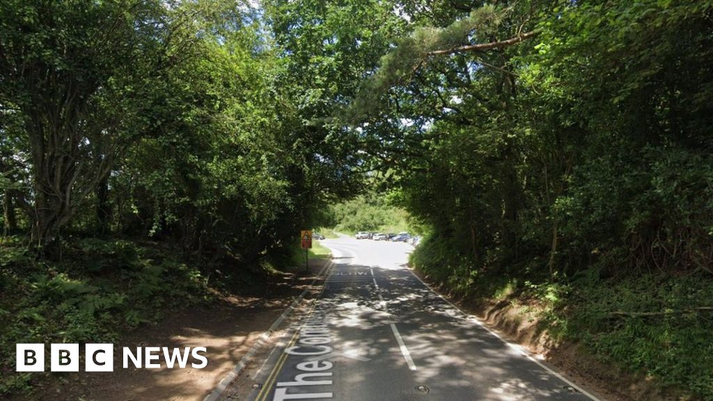 Motorcyclist dies after Blagdon crash on B3134 - BBC News