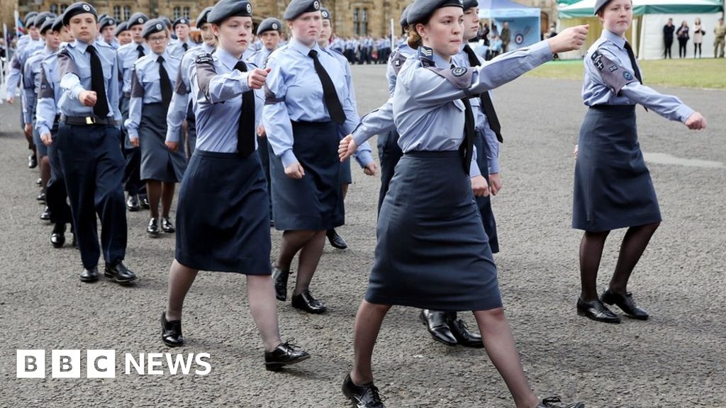 Durham and Northumberland RAF cadets mark centenary - BBC News