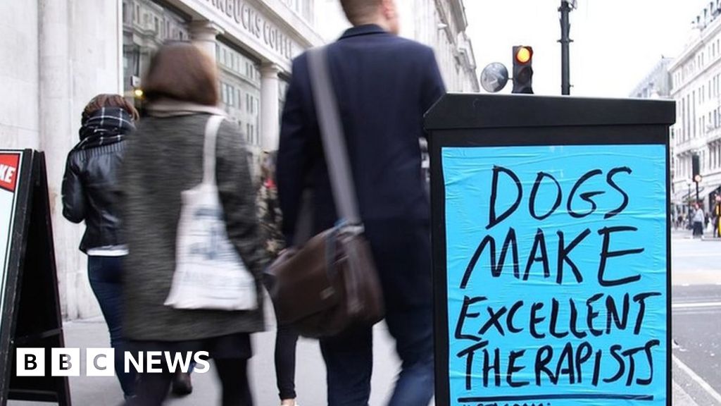 Who's behind mysterious posters in London? - BBC News