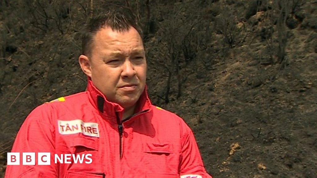 Twmbarlwm fire: Second blaze 'scarring Welsh landscape'