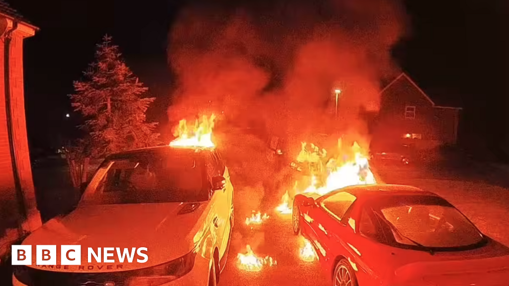 Middlesbrough personal trainer's cars targeted in arson attack - BBC News