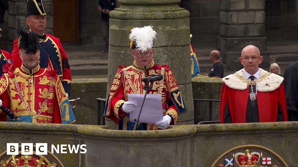 Proclamation of the new King in Edinburgh - BBC News