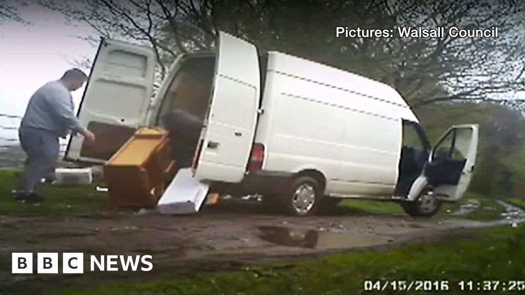 Walsall fly-tipper's van filmed spewing rubbish
