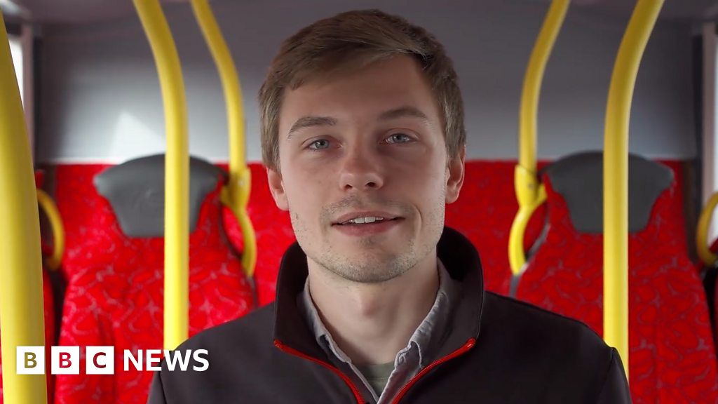 The bus driver risking his life in Ukraine