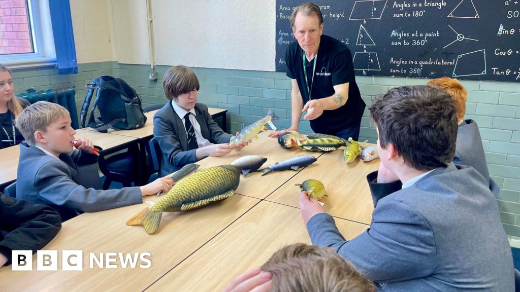 Fishing in school is catching on in Cheshire - BBC News