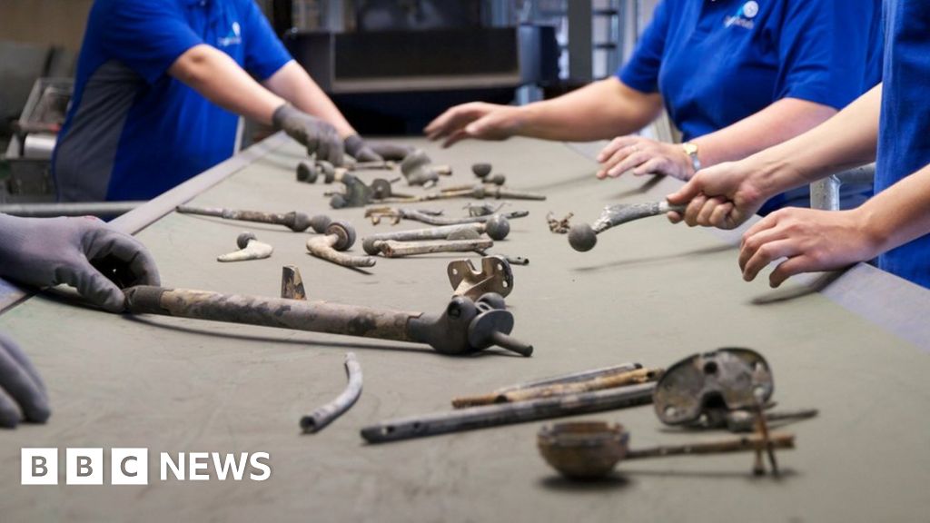 Durham's cremated metal body parts recycled for charity - BBC News