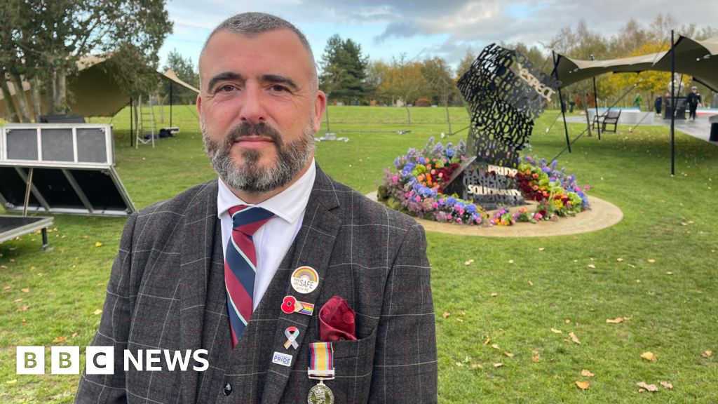 LGBT sculpture is 'emotional' for gay RAF veteran from Worcester