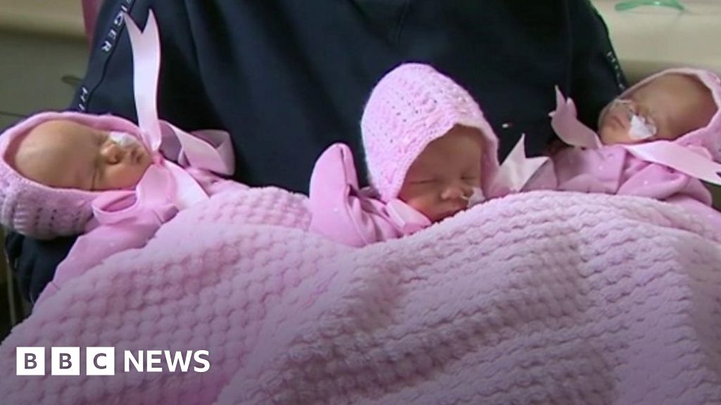 County Durham couple have identical triplets