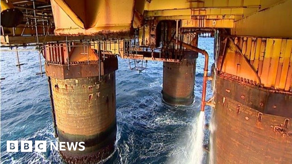 Platform legs at Shell Brent field could be left at sea - BBC News