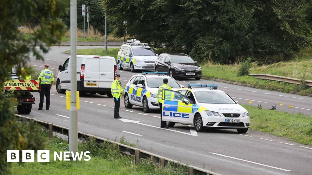Northampton police crash death: Victim 'was lying in road'