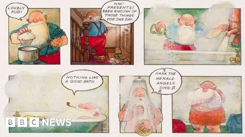 Raymond Briggs: Exhibition on The Snowman illustrator opens - BBC News