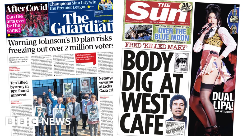Newspaper headlines: Queen's Speech 'backlash' and Fred West cops dig ...