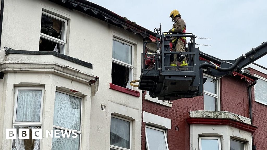 Fire crews investigate blaze at suspected Blackpool cannabis farm - BBC ...