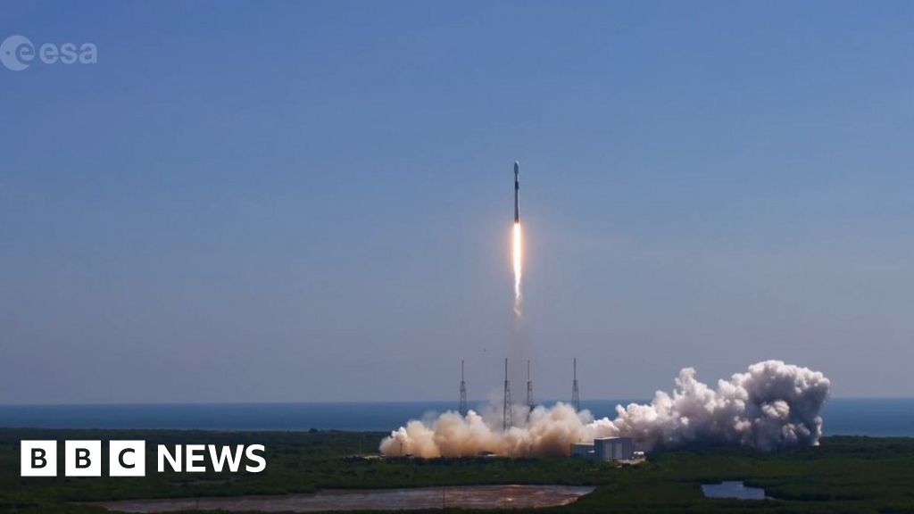 Euclid: Dark universe satellite launches into space - BBC News