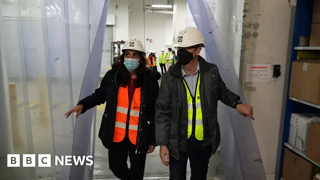 Inside a vaccine cold storage room