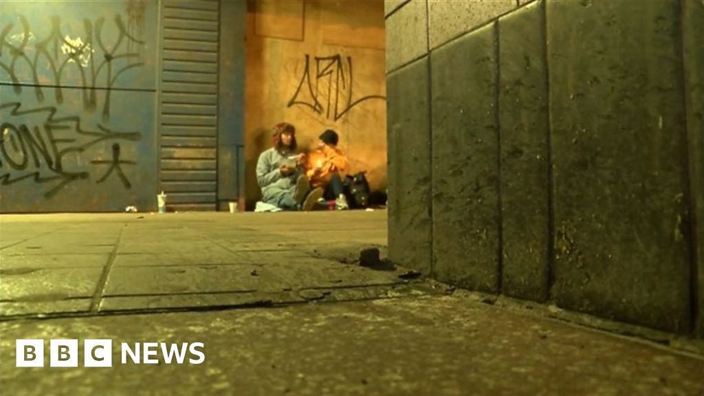 Homeless and living on the streets of Stoke-on-Trent - BBC News