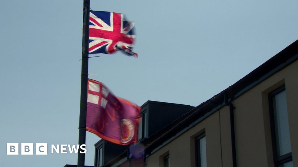UVF flags near mixed Belfast estates removed
