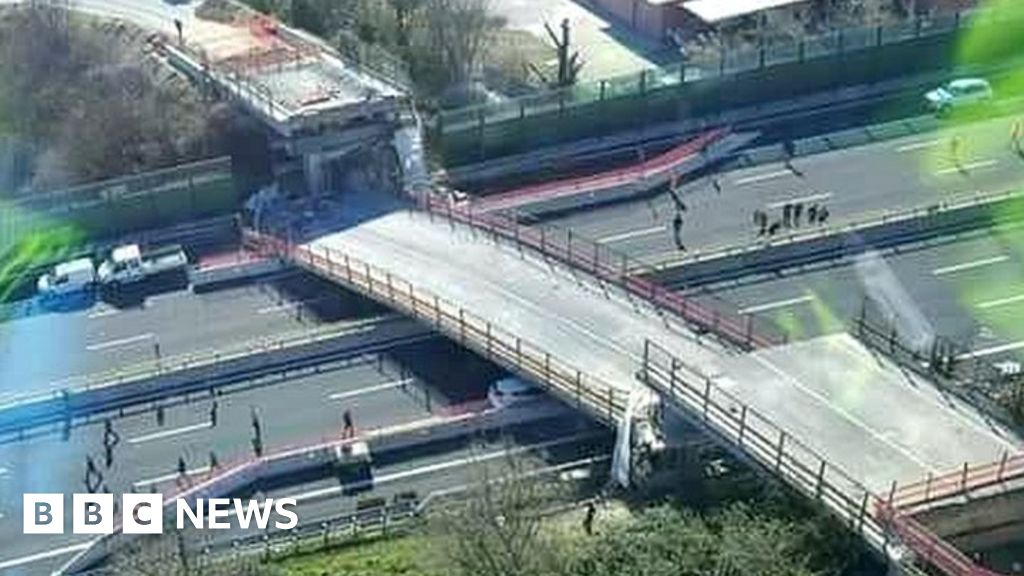 Italy: Two die as motorway bridge collapses near Ancona - BBC News