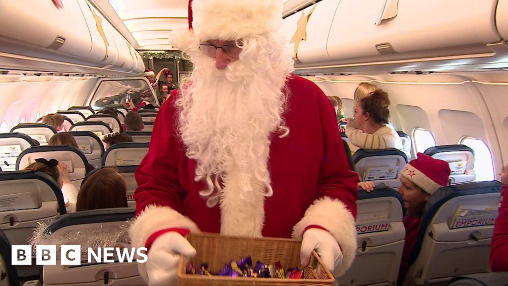 Dozens of children join Santa for an uplifting one-off charity flight ...