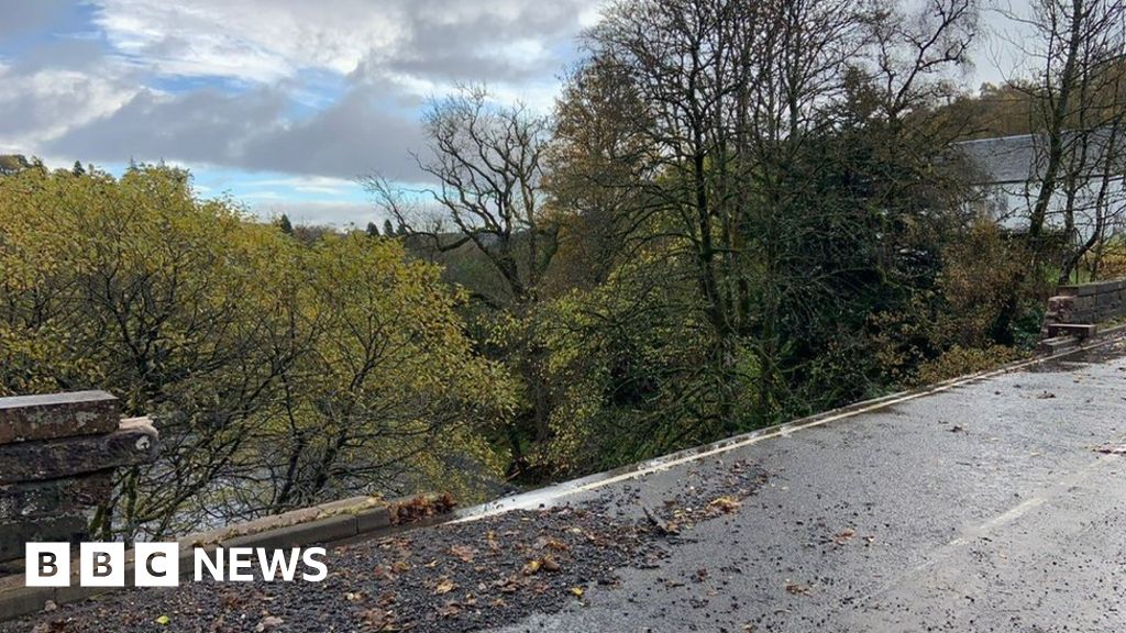Bridge of Cally: Flood-damaged bridge partially reopens - BBC News