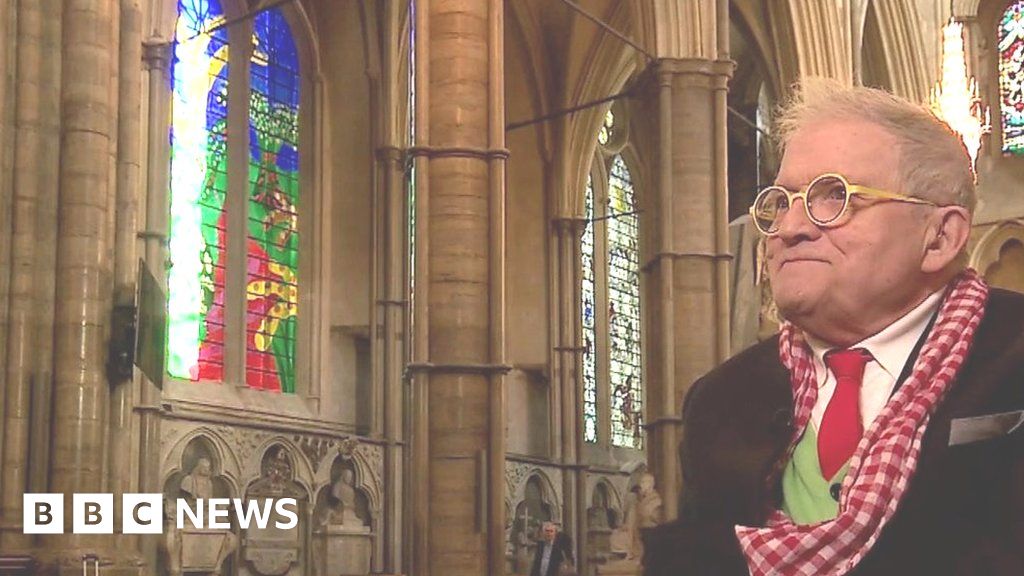 David Hockney's stained glass window 'designed on iPad'